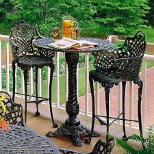 Basket Weave Bar Height Bistro Set Architectural Sales